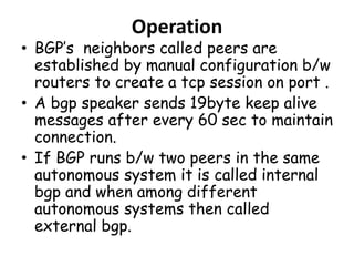 Bgp protocol | PPTX