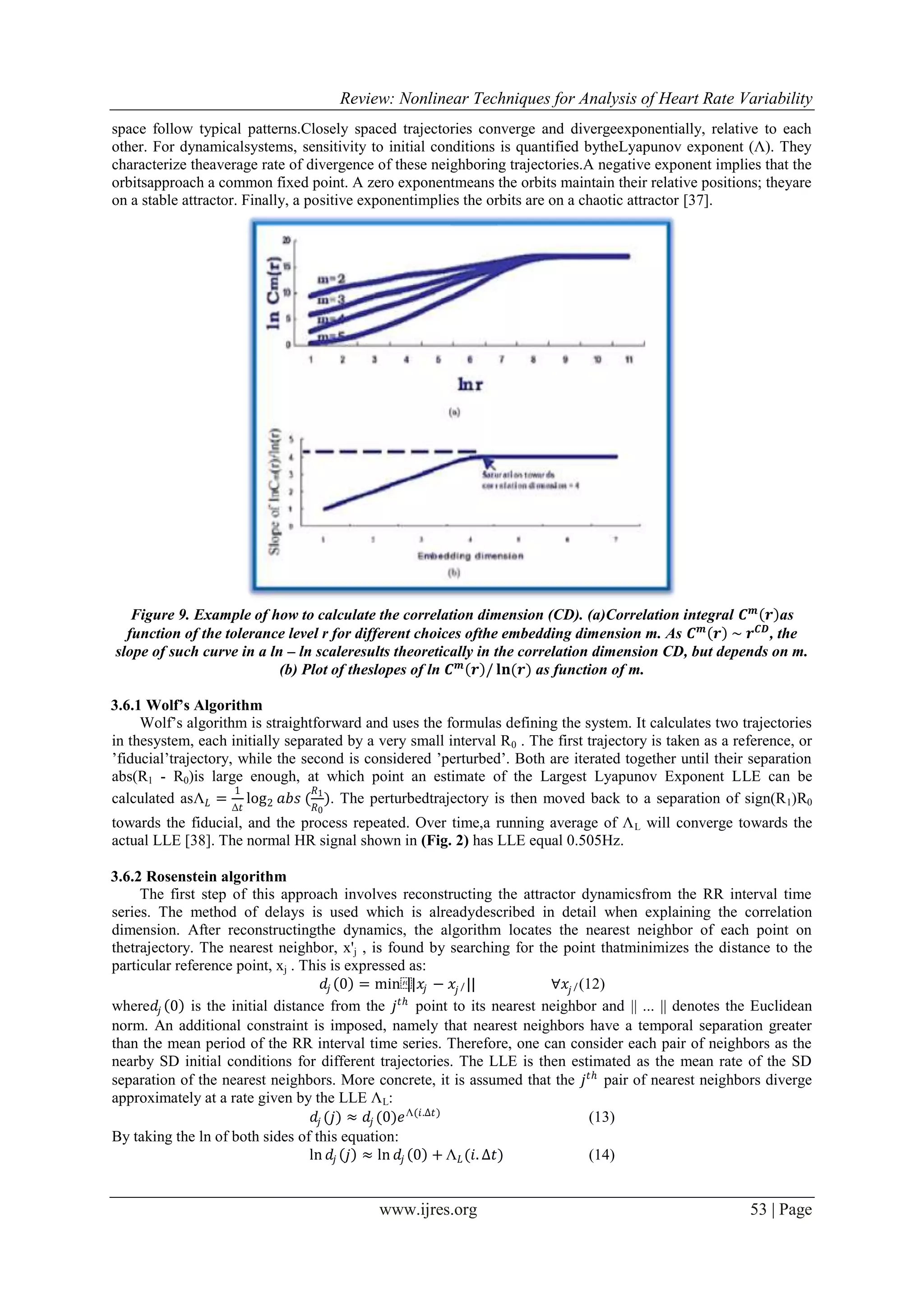 Review: Nonlinear Techniques for Analysis of Heart Rate Variability | PDF