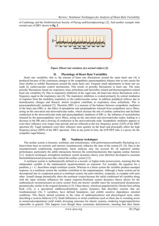 Review: Nonlinear Techniques for Analysis of Heart Rate Variability | PDF