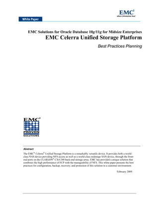 H4160 emc solutions for oracle database | PDF