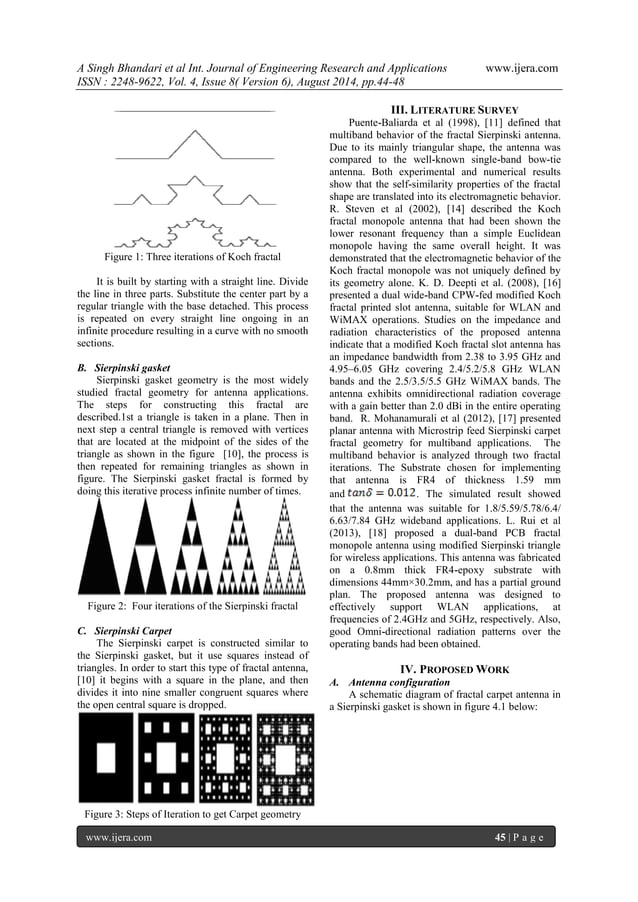 Efficient Design of Sierpinski Fractal Antenna for High Frequency Applications | PDF