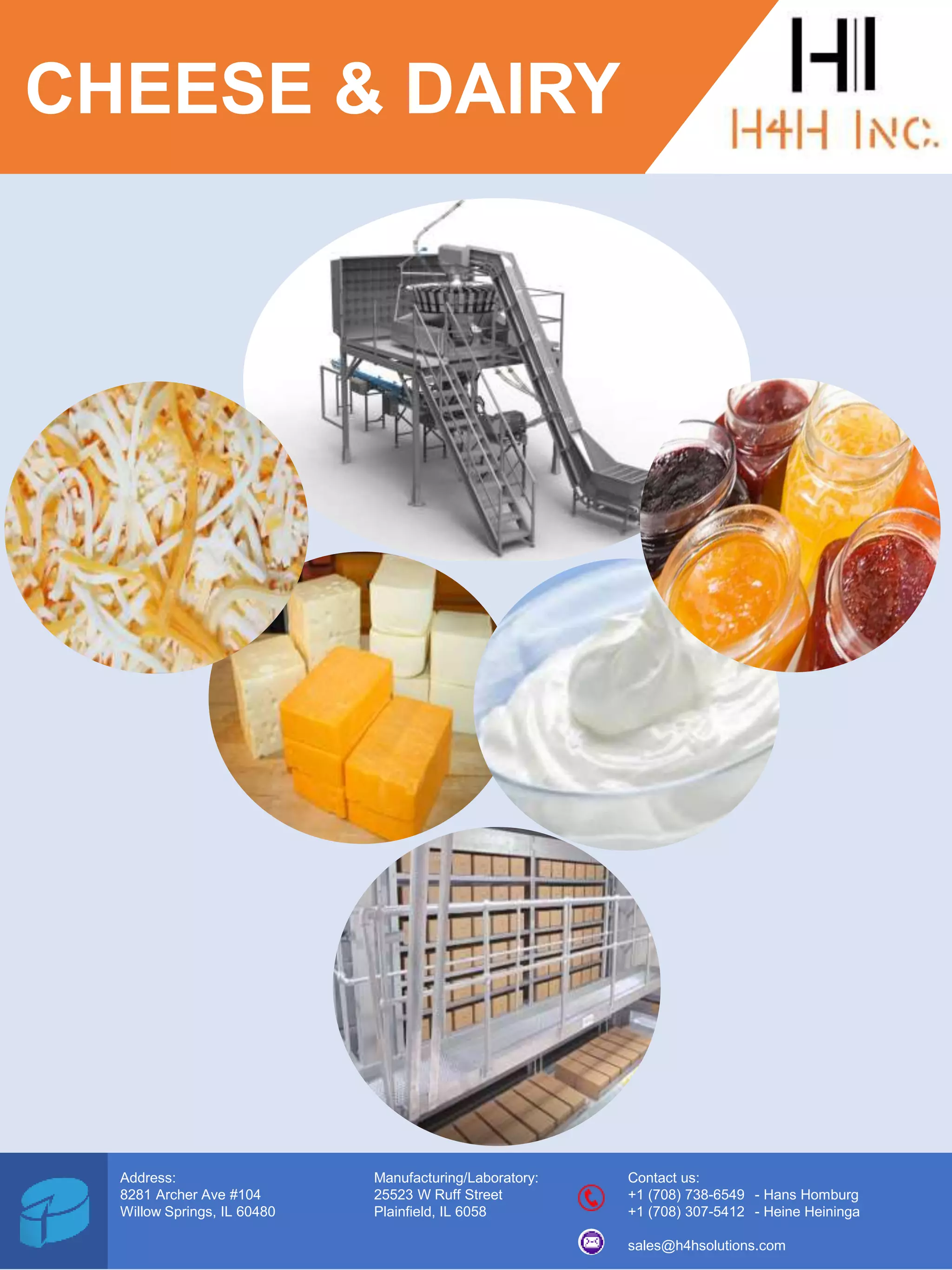 H4h solutions cheese and dairy brochure | PPTX