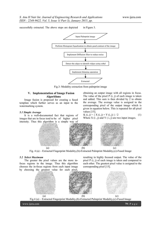 Analysis of Image Fusion Techniques for fingerprint Palmprint Multimodal Biometric System | PDF
