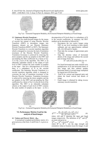 Analysis of Image Fusion Techniques for fingerprint Palmprint Multimodal Biometric System | PDF