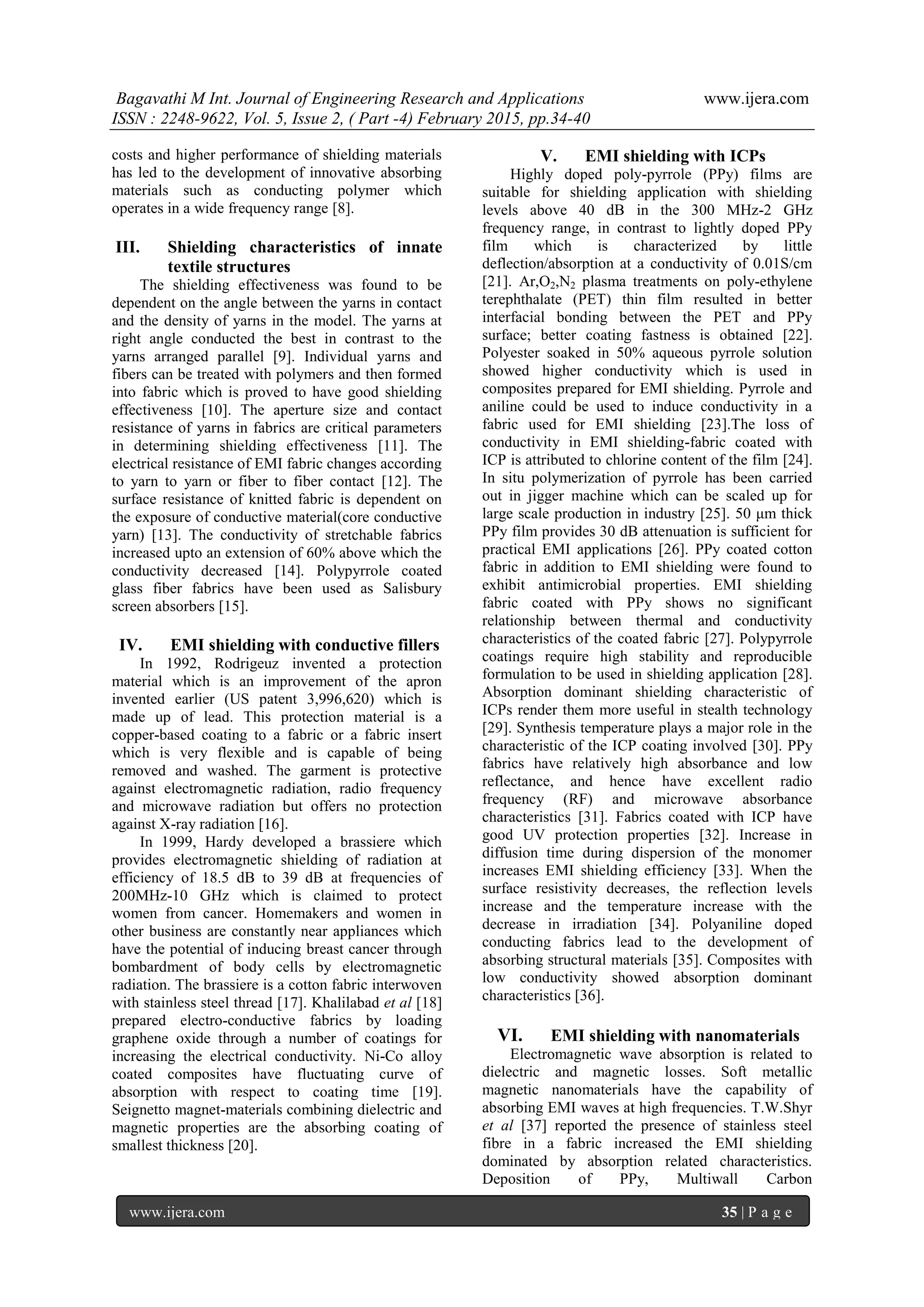 A Review on the Production Methods and Testing of Textiles for Electro ...
