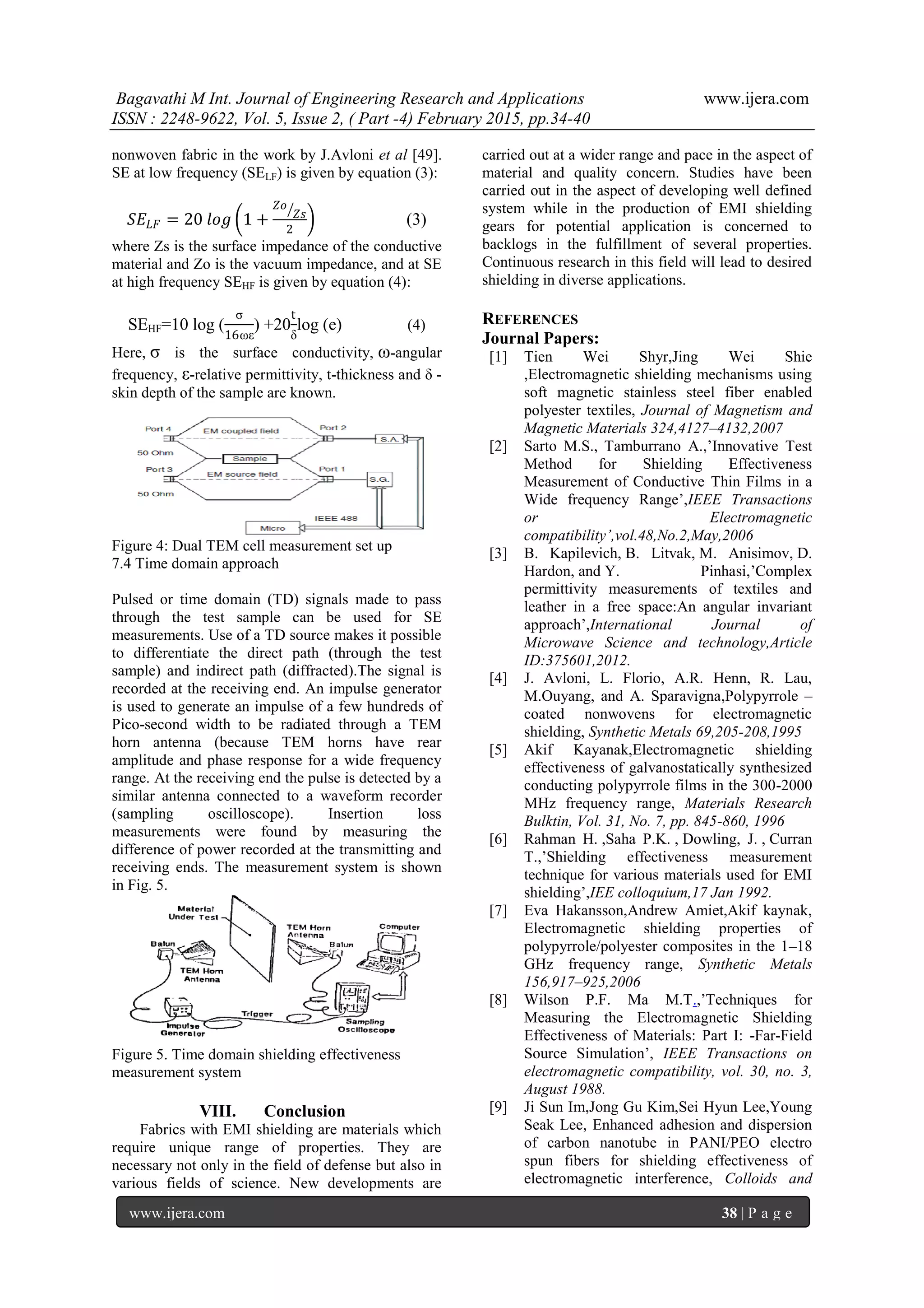 A Review on the Production Methods and Testing of Textiles for Electro ...