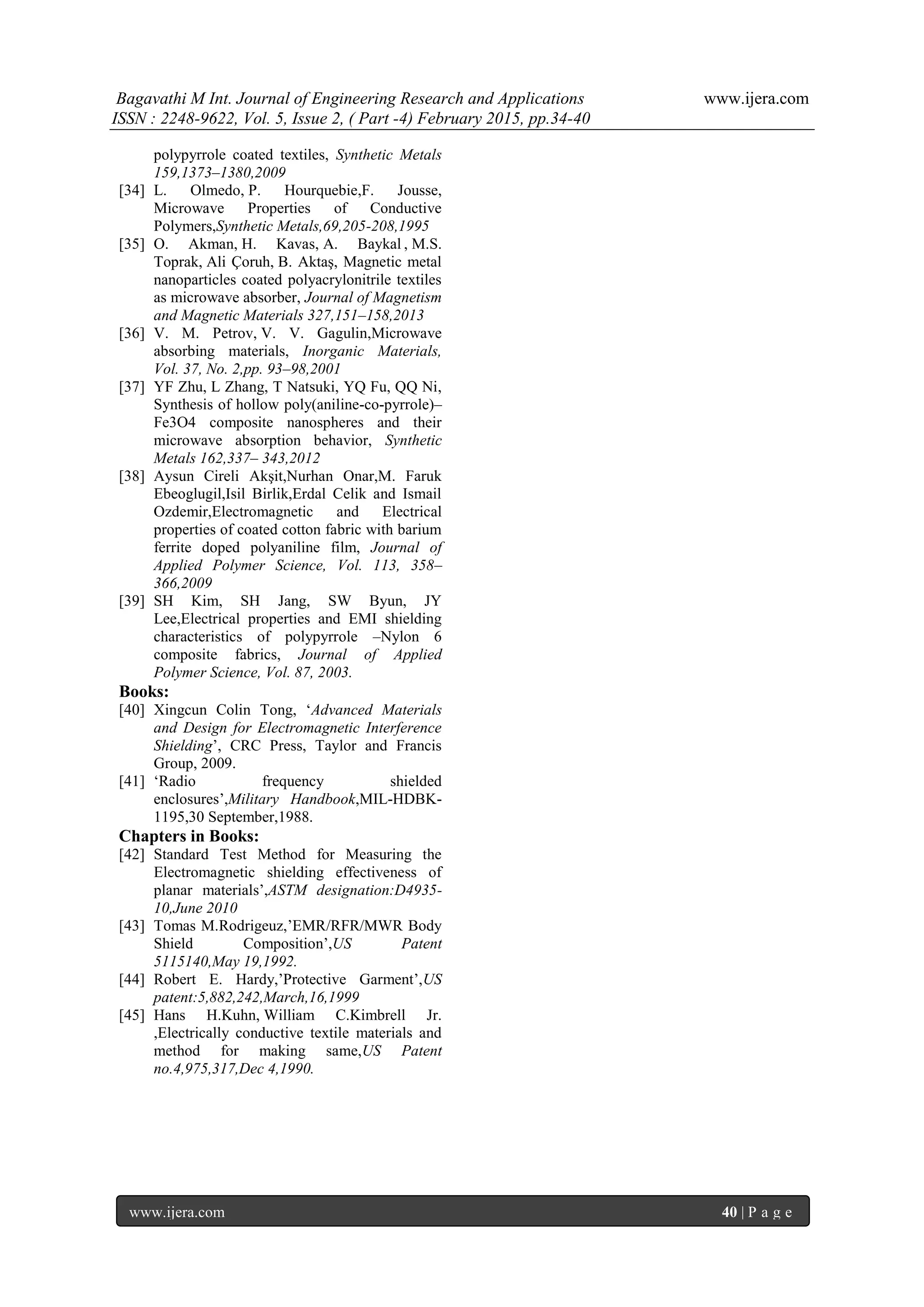 A Review on the Production Methods and Testing of Textiles for Electro ...