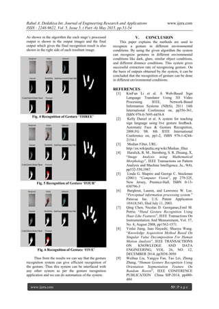 Feature Extraction of Gesture Recognition Based on Image Analysis for Different Environmental ...