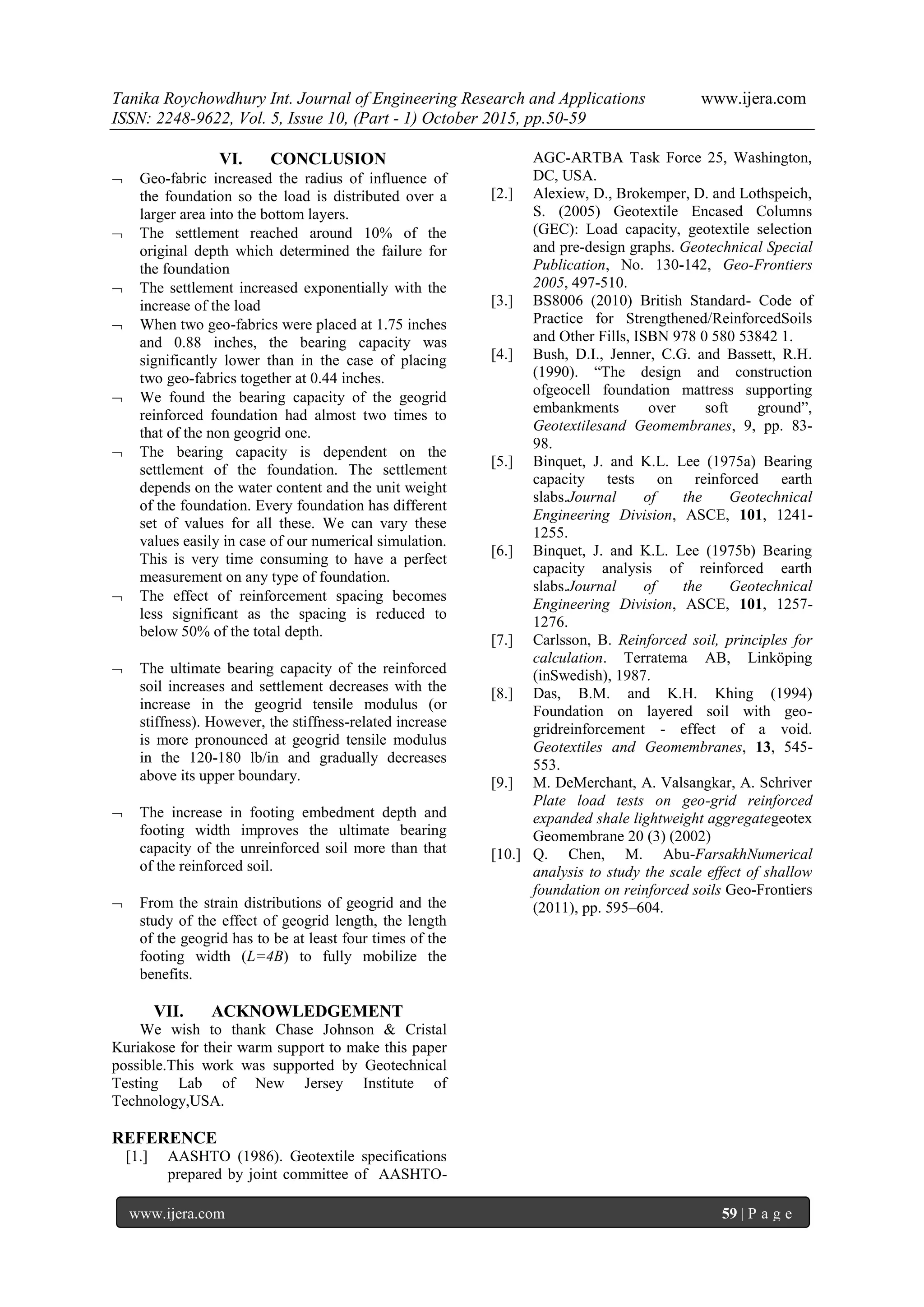 Numerical Modelling of Soil Improvement Using Geo-fabrics | PDF | Civil ...
