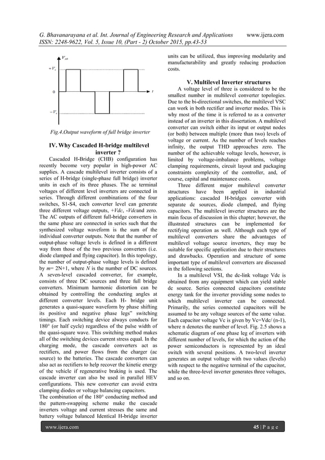 Analysis and hardware implementation of five level cascaded H Bridge inverter | PDF