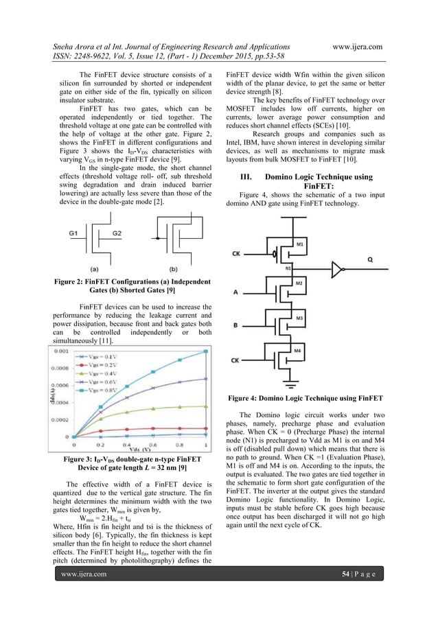A Noise Tolerant and Low Power Dynamic Logic Circuit Using Finfet Technology | PDF