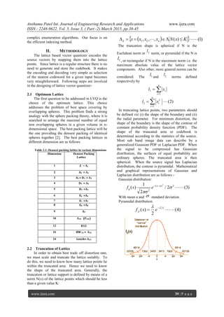 Investigative Compression Of Lossy Images By Enactment Of Lattice Vector Quantization Technique ...