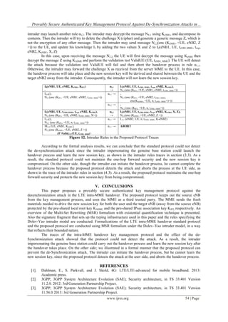 Provably Secure Authenticated Key Management Protocol Against De-Synchronization Attacks in the ...