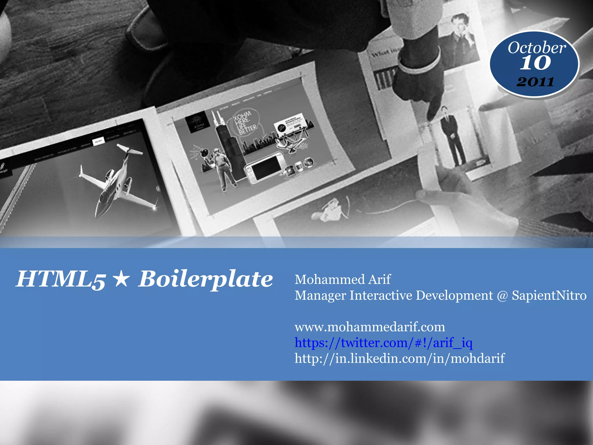 HTML5 ★ Boilerplate | PPT