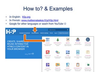 Pedagogical and technical opportunities of the H5P | PDF