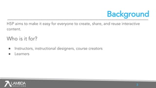 H5P: Making Interactive Content Easy | PDF