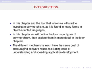 Polymorphism and Software Reuse | PDF