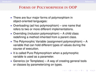 Polymorphism and Software Reuse | PDF