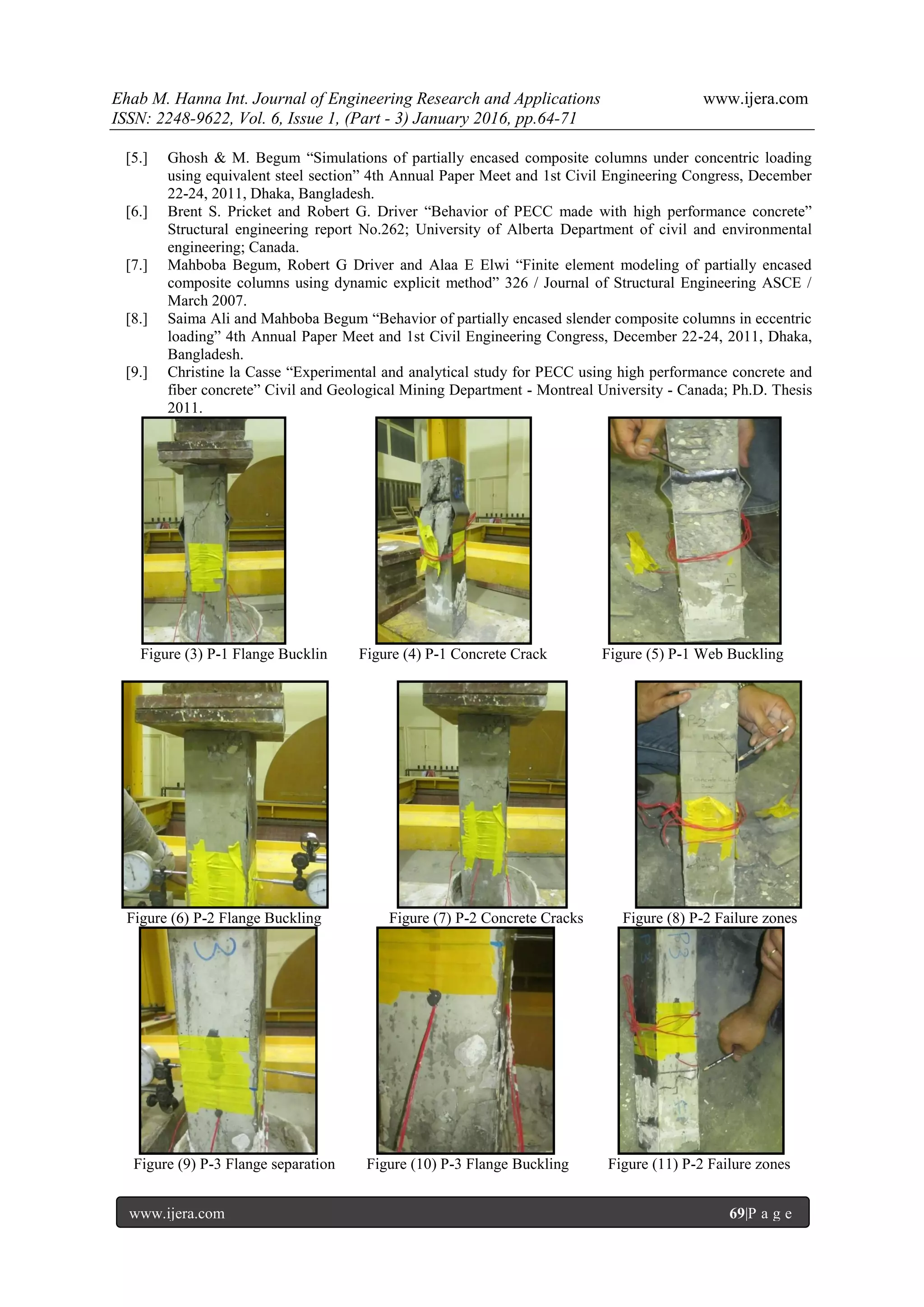 Experimental Testing Of Partially Encased Composite Beam Columns | PDF