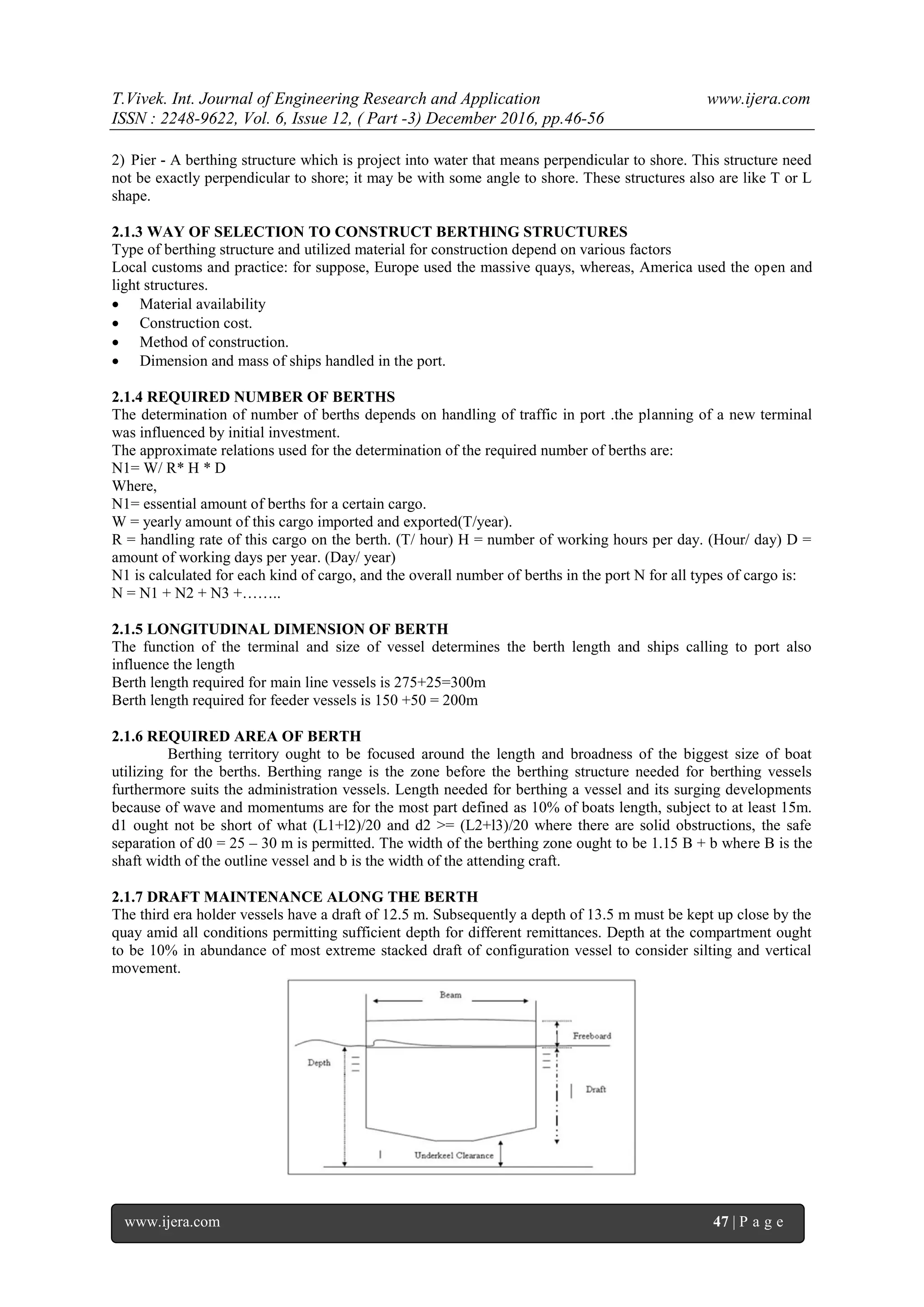 Analysis and Design of Marine Berthing Structure | PDF