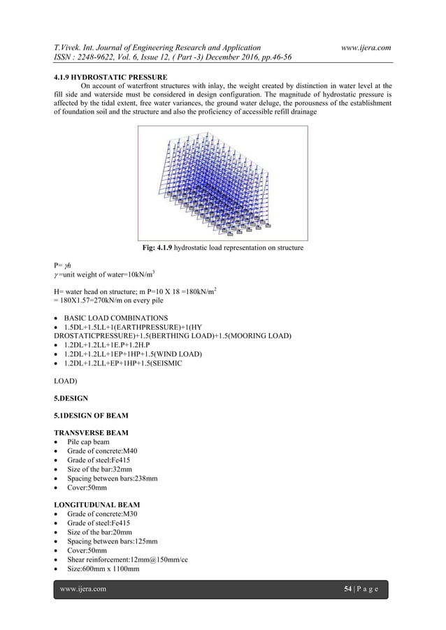 Analysis and Design of Marine Berthing Structure | PDF