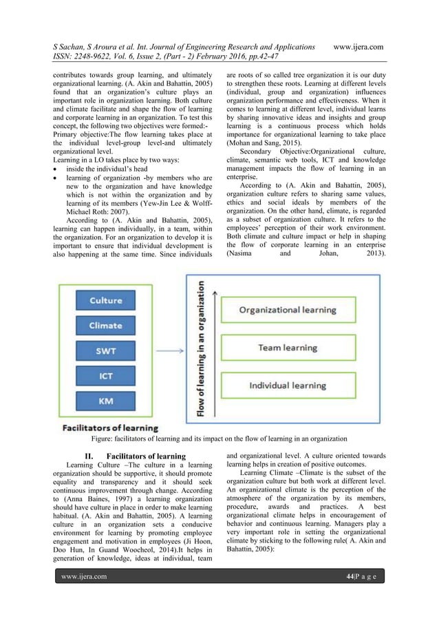 Concept of Learning Organization: Facilitators and Flow of Learning | PDF