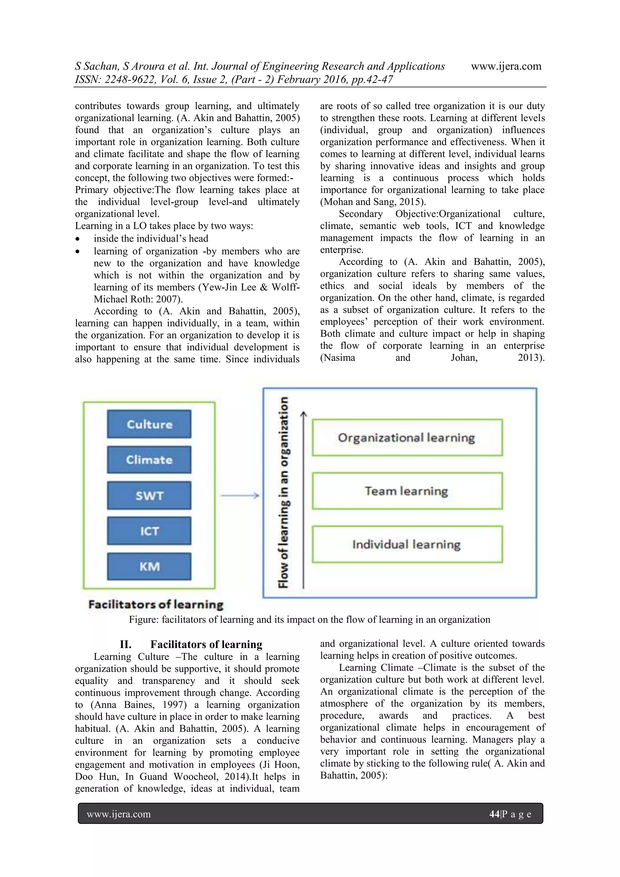 Concept of Learning Organization: Facilitators and Flow of Learning | PDF