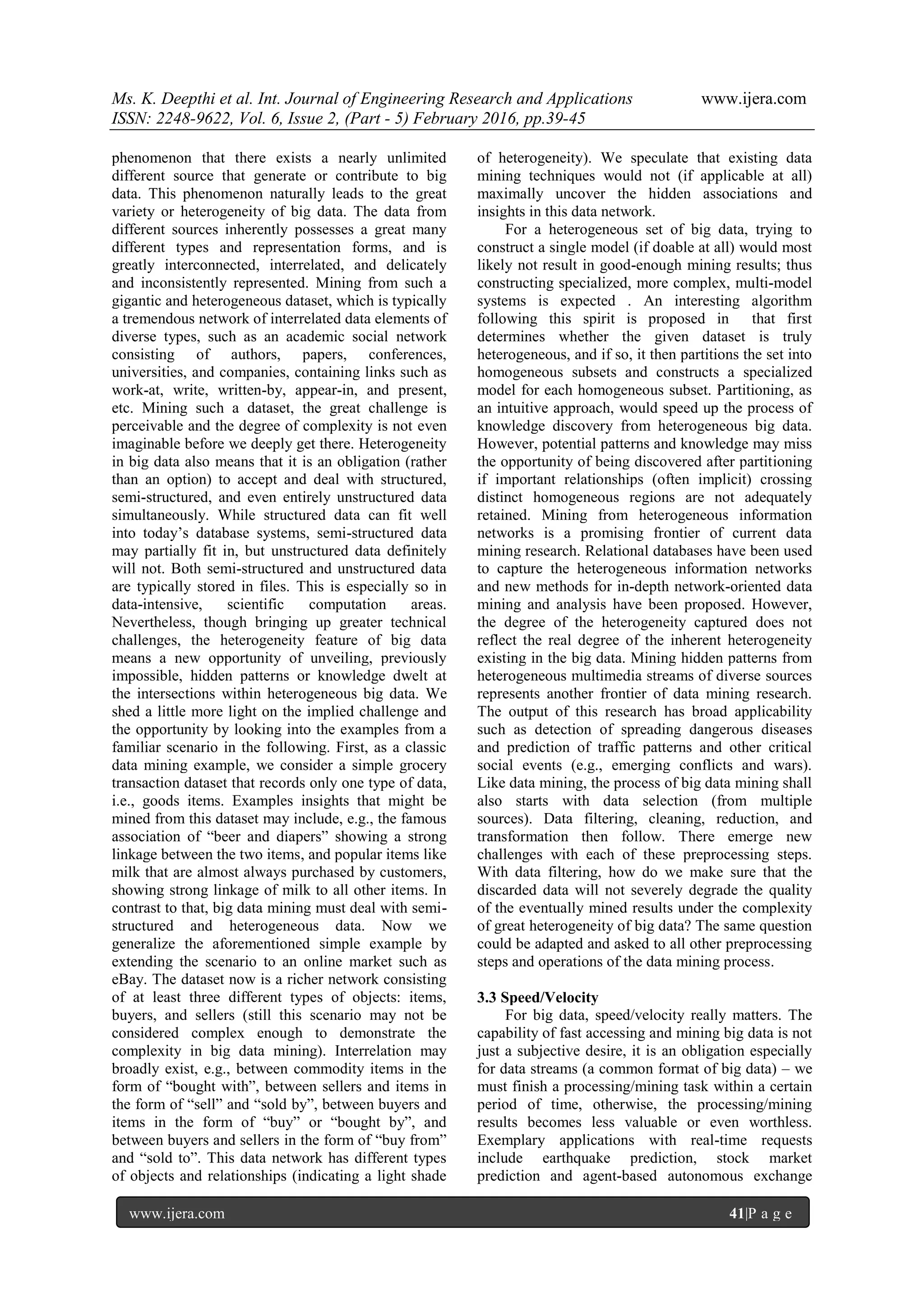 Big Data Mining Using Very Large Scale Data Processing Platforms Pdf 2513