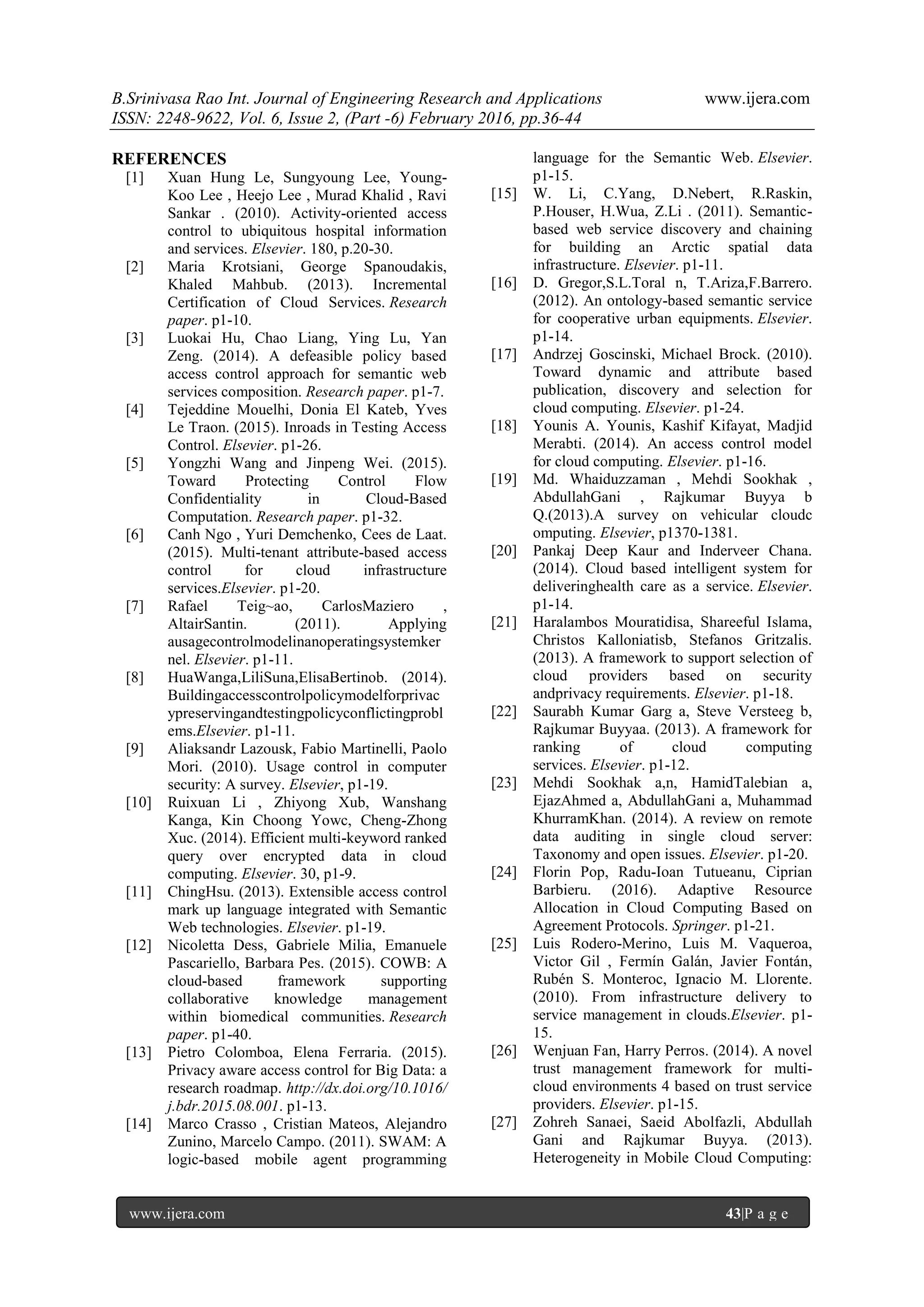 A Framework For Predicate Based Access Control Policies In Infrastructure As A Service Cloud Pdf