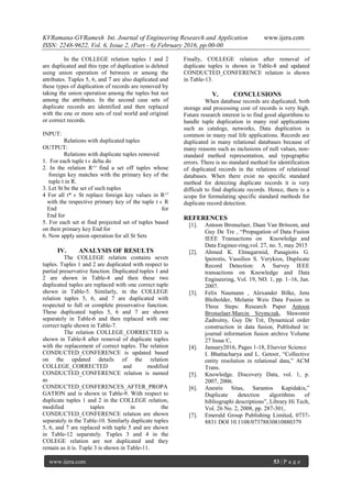 Confiscation of Duplicate Tuples in The Relational Databases | PDF | Databases | Computer ...