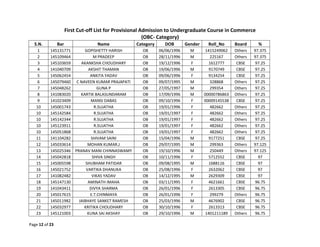 1st list srcc commerce | PDF
