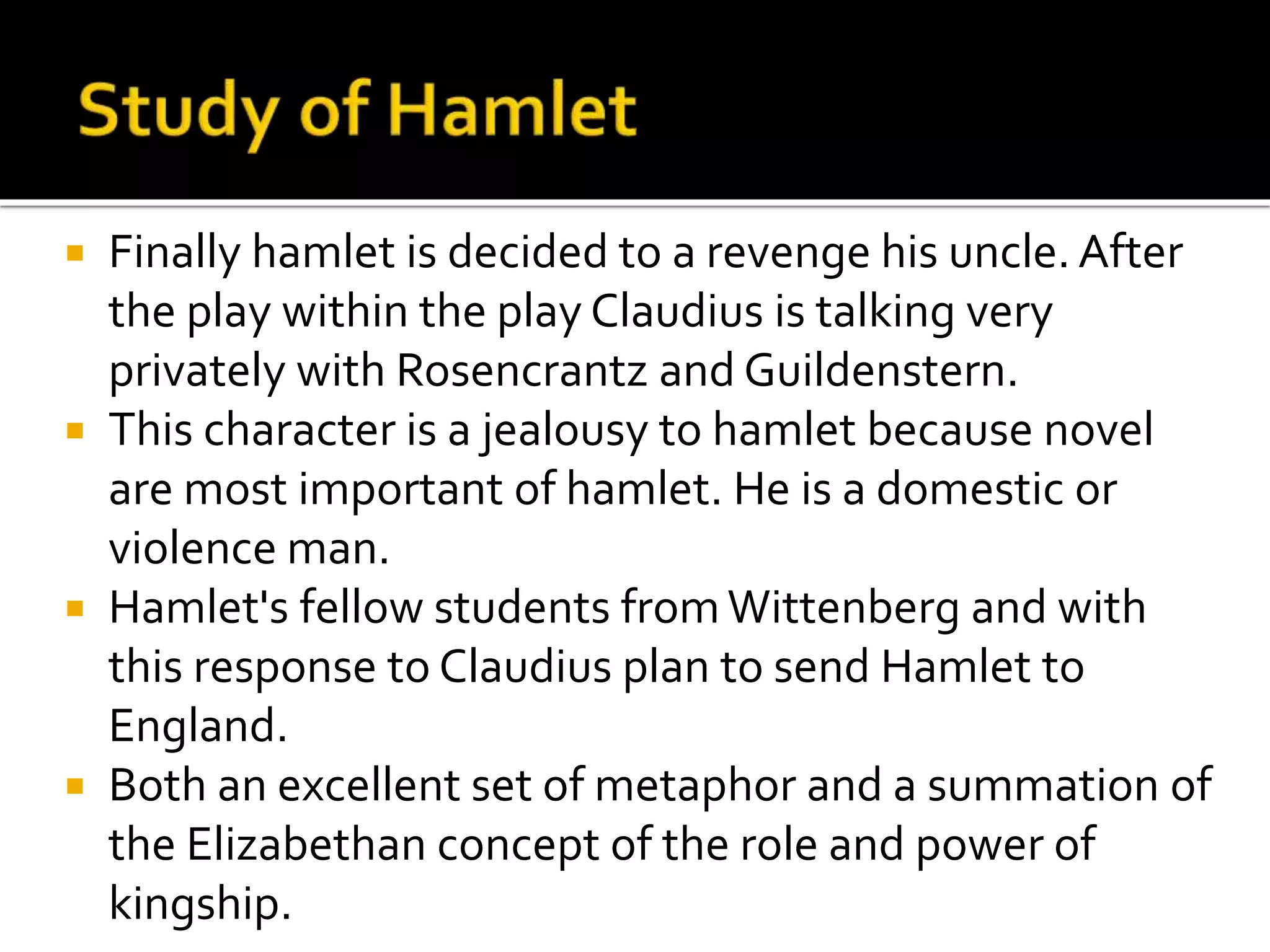 Cultural study of hamlet | PPTX