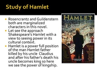 Cultural study of hamlet | PPTX