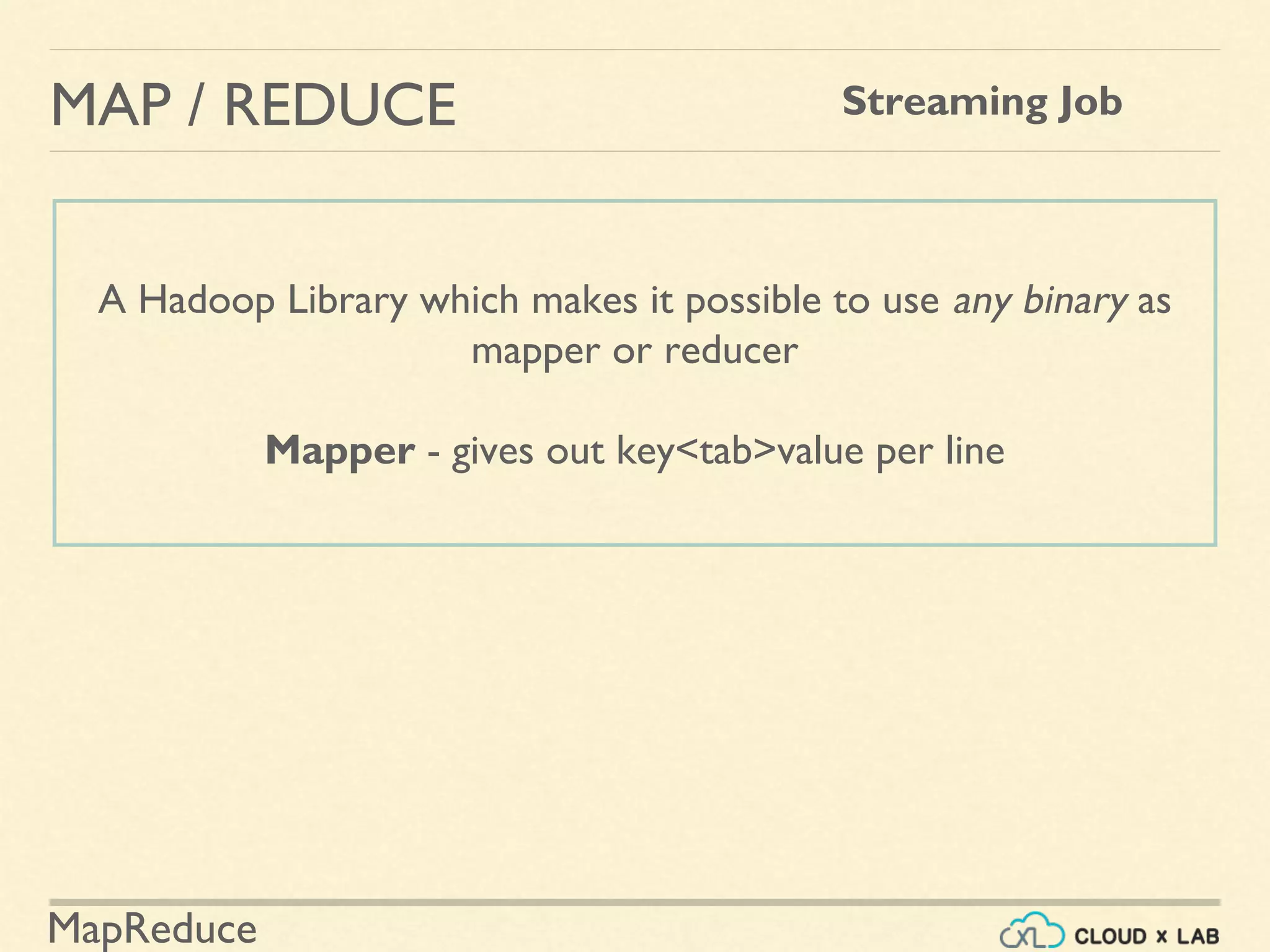 Introduction to MapReduce - Hadoop Streaming | Big Data Hadoop Spark ...