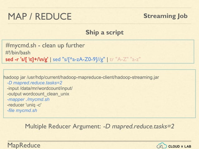 Introduction to MapReduce - Hadoop Streaming | Big Data Hadoop Spark Tutorial | CloudxLab | PDF
