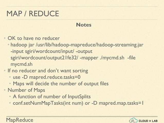 Introduction to MapReduce - Hadoop Streaming | Big Data Hadoop Spark Tutorial | CloudxLab | PDF