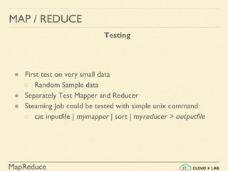 Introduction to MapReduce - Hadoop Streaming | Big Data Hadoop Spark Tutorial | CloudxLab | PDF