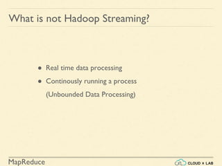 Introduction to MapReduce - Hadoop Streaming | Big Data Hadoop Spark Tutorial | CloudxLab | PDF