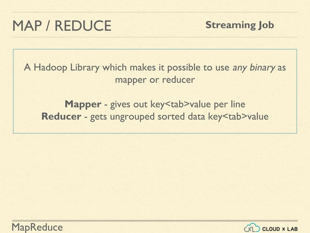 Introduction to MapReduce - Hadoop Streaming | Big Data Hadoop Spark ...