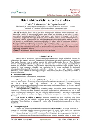 Data Analytics on Solar Energy Using Hadoop | PDF | Databases ...