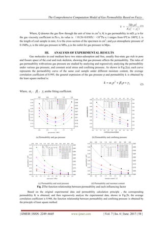 The Comprehensive Computation Model of Gas Permeability Based on Fuzzy Complementary Judgment ...