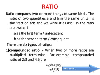 Programed instructional material: ratio | PPT