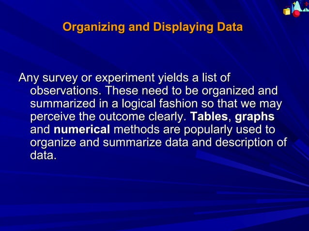 2 organizing and displaying data | PPT