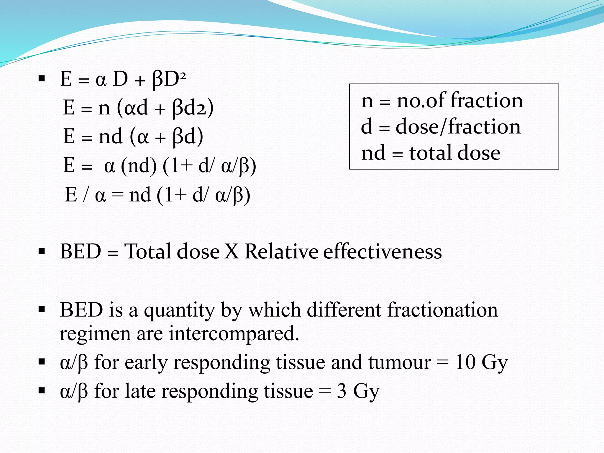 Linear quadratic model ppt | PPTX