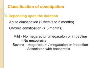 Chronic Constipation -Dr. Vishnu Biradar | PPTX