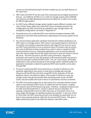 EMC FAST Cache | PDF