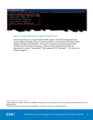 White Paper: Using VMware Storage APIs for Array Integration with EMC ...