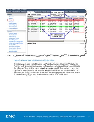 White Paper: Using VMware Storage APIs for Array Integration with EMC Symmetrix | PDF