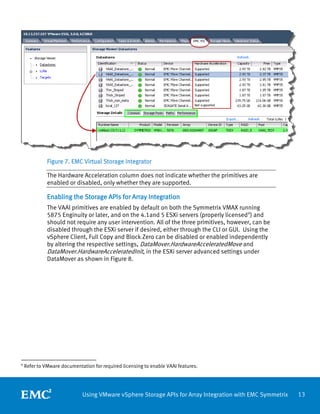 White Paper: Using VMware Storage APIs for Array Integration with EMC Symmetrix | PDF
