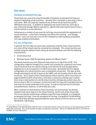 White Paper: Using VMware Storage APIs for Array Integration with EMC ...